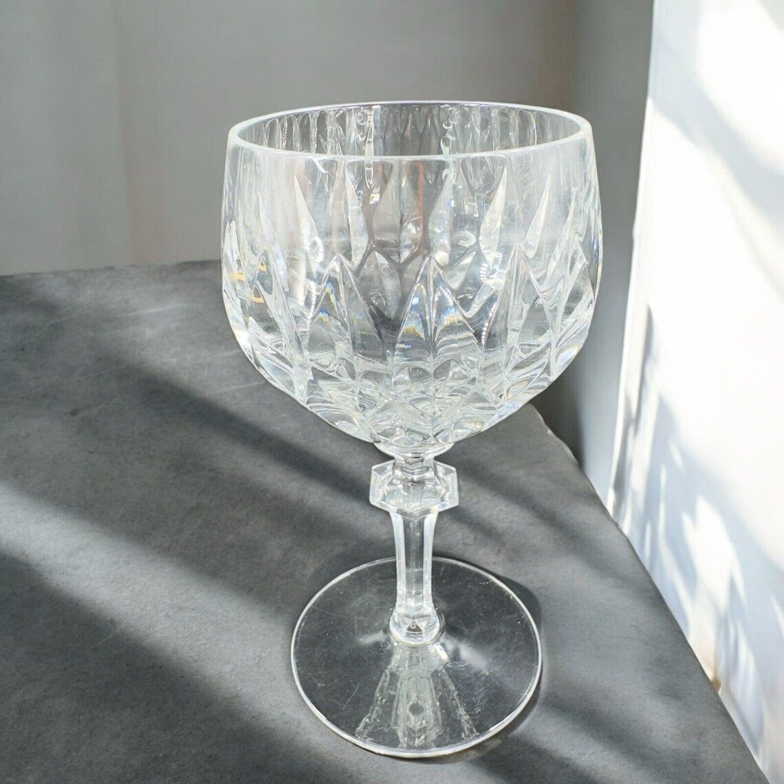 Gorham Crystal LA SCALA Clear Drinking Glass Stemware Goblet Set 4 ...