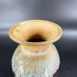 Allan Ditton Vase Studio Art Pottery Stoneware Brown Drip Glaze Bud ...