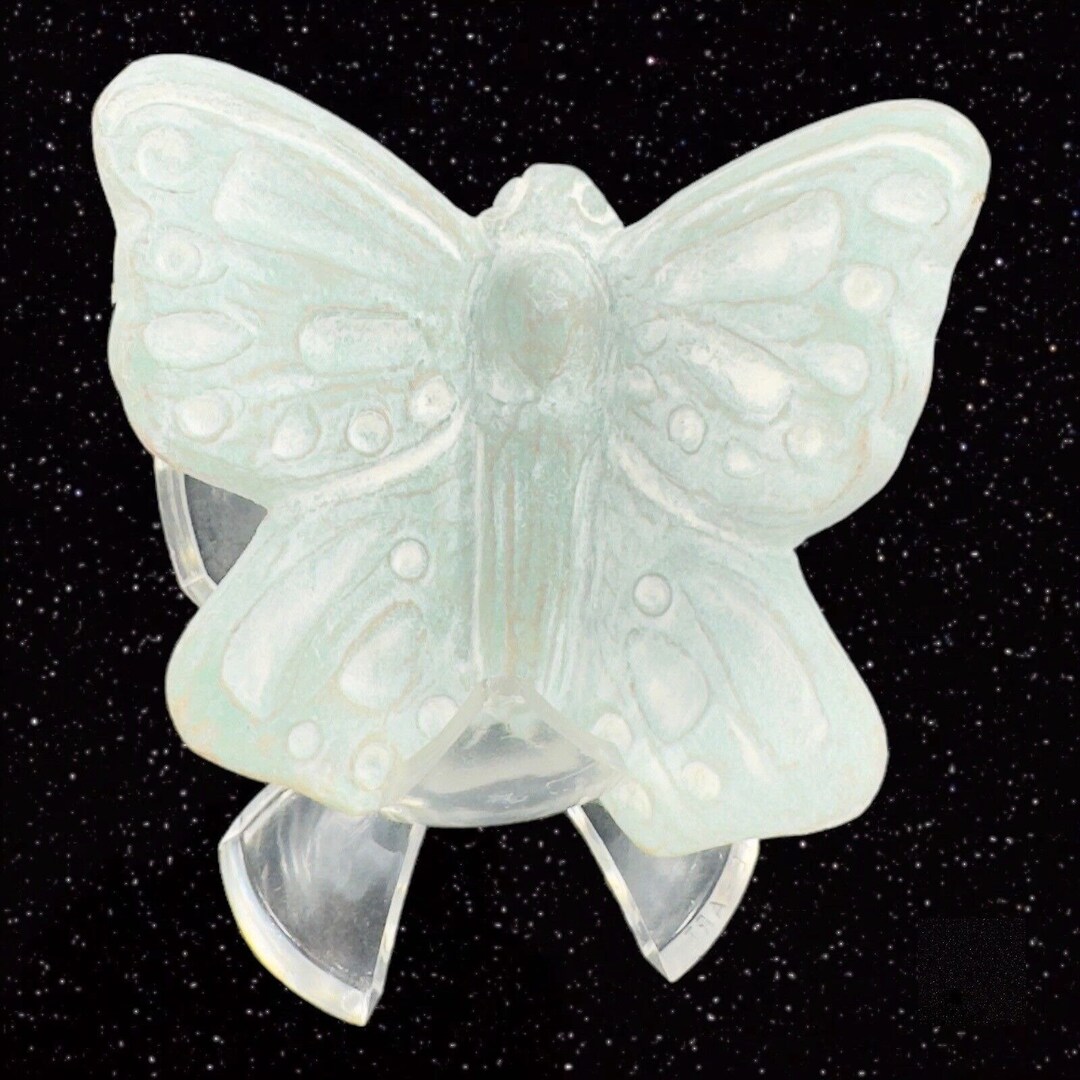 Isabel Bloom Butterfly Figurine Green White 2001 Stand Pottery Hand ...