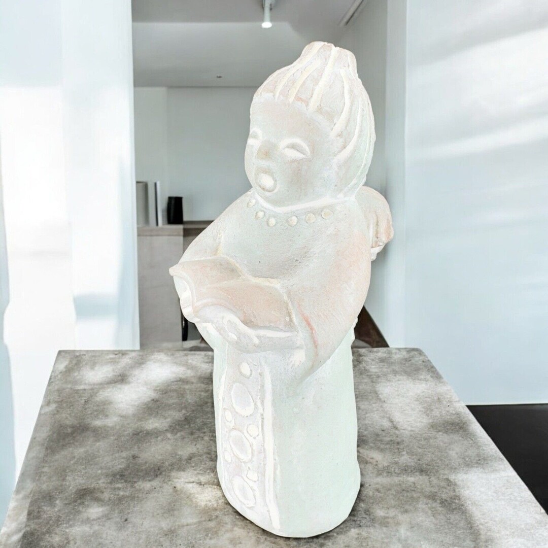 1987 Isabel Bloom Angel Sculpture Figurine Angel Reading A Book Signed ...