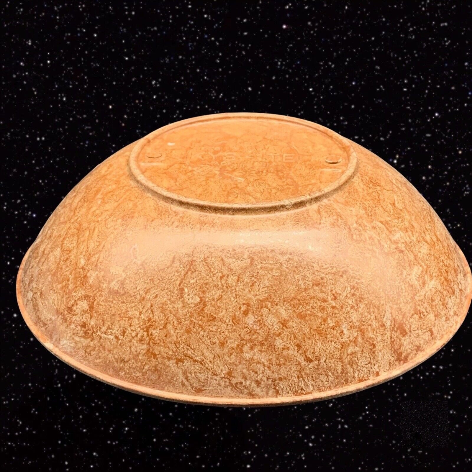 Set of 2 KYS-ITE Melmac Burl Wood Grain Dessert Bowls Made in USA 1.5”T ...