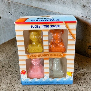 Vintage 1992 Johnson's Pooh & Pals Sudsy Little Soaps 4 Pack 1.5 Oz ...