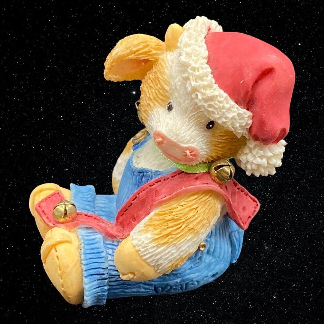 1994 Enesco Mary Moo Moos Merry Christmoos Figurine 3.5”T 3”W - Etsy