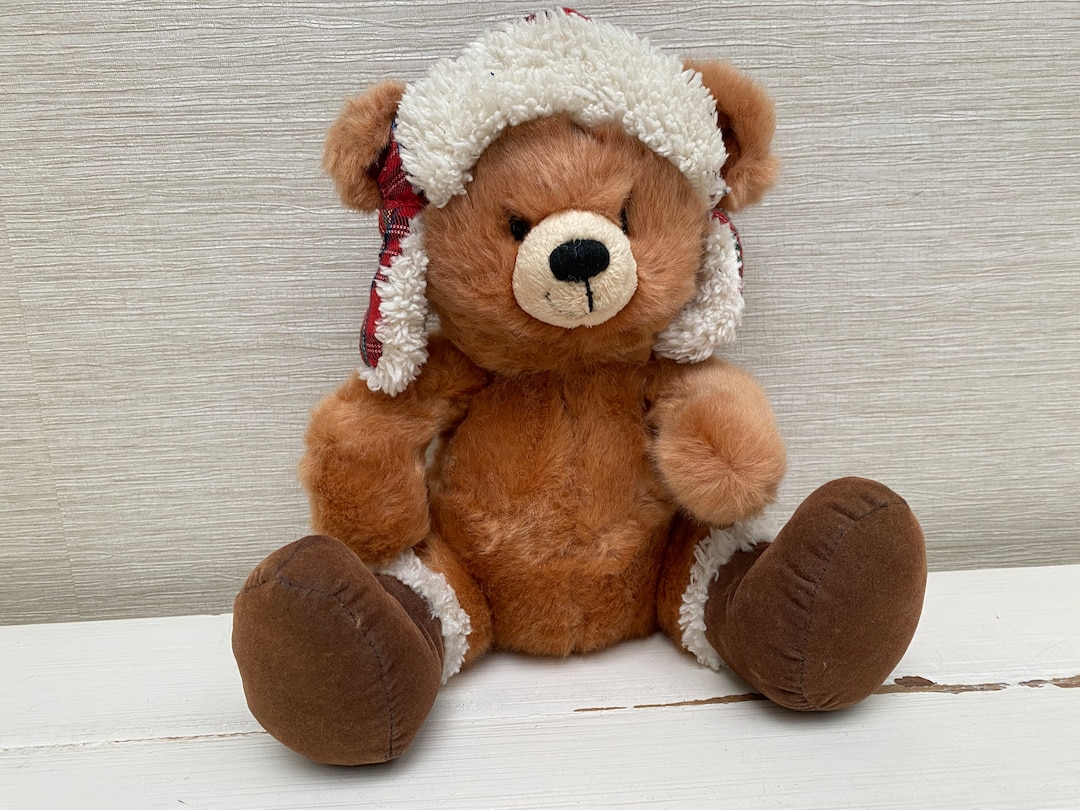 Russ Berrie Boomer Teddy Bear Pilot Aviation Soft Toy Plush Vintage 8 ...