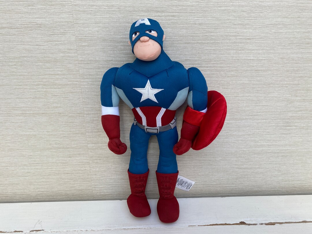 Marvel Avengers Disney Store Captain America Plush Toy 14 - Etsy
