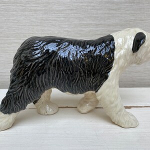 Vintage Heredities Charm of Creamware Old English Sheepdog Dog Figurine ...