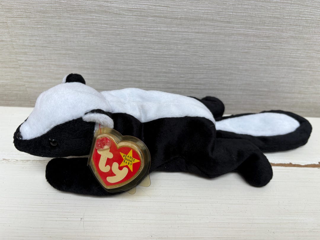 TY Beanie Babies Stinky the Skunk 1995 Soft Toy Beanie Plush With Tag ...