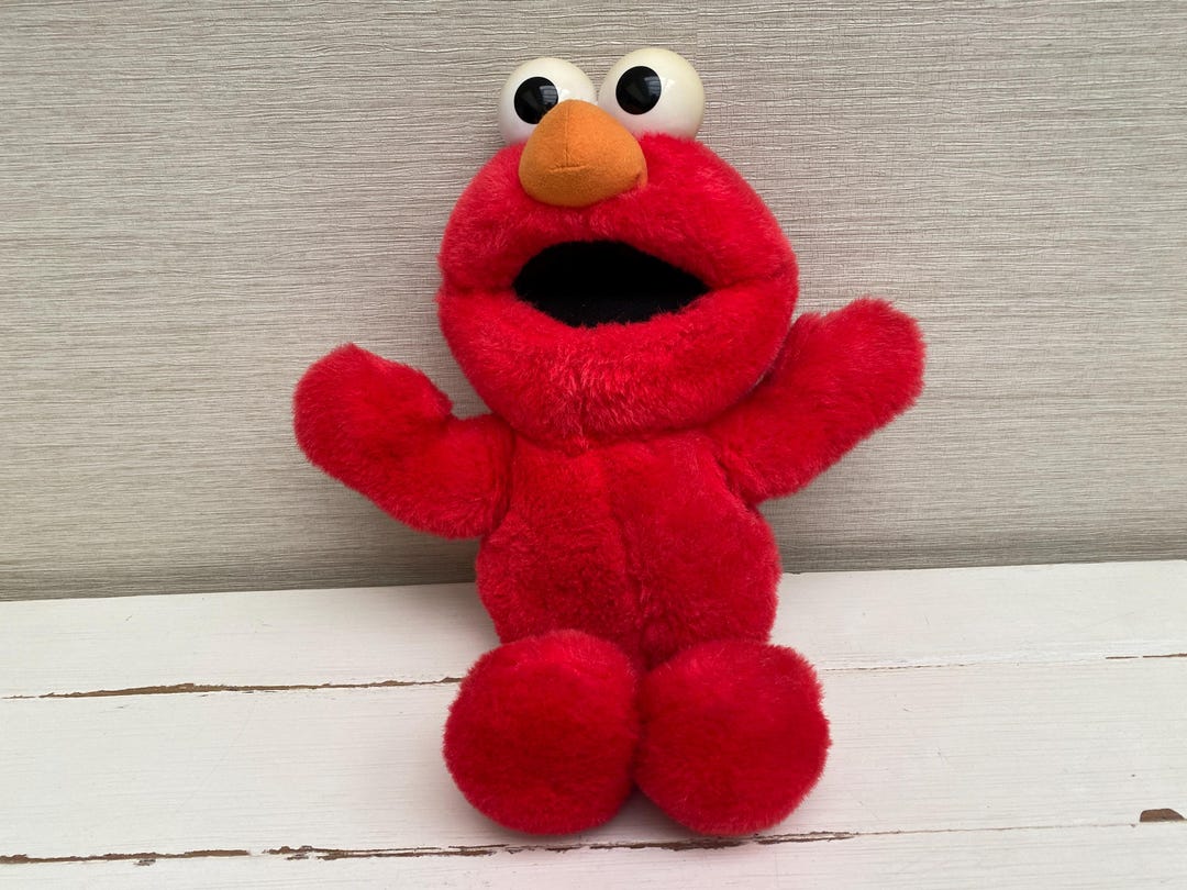 Vintage 1995 Tickle Me Elmo Sesame Street the Muppets Jim Henson Tyco ...