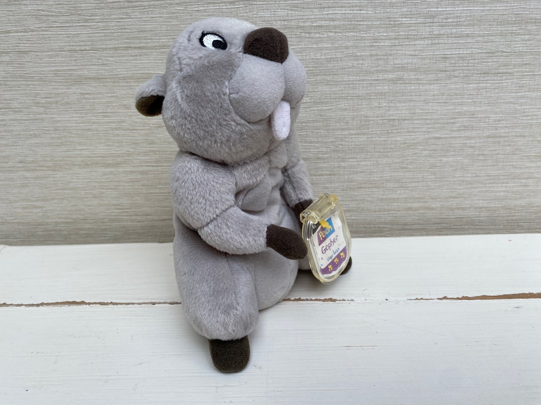 Vintage Gopher From Winnie The Pooh 1998 Soft Plush Stuffed Toy Beanie