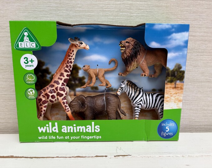 Early Learning Centre Wild Animals Safari Adventures Five Plastic ...