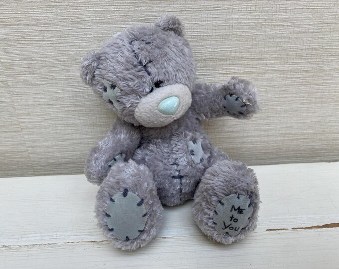 Me to You Bear Tatty Teddy Carte Blanche Soft Toy Plush Beanie Grey ...