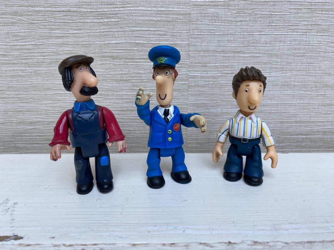 Postman Pat Toy Plastic Figures Vintage 2008 X 3 - Etsy