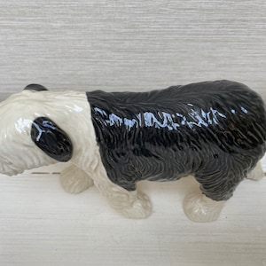 Vintage Heredities Charm of Creamware Old English Sheepdog Dog Figurine ...