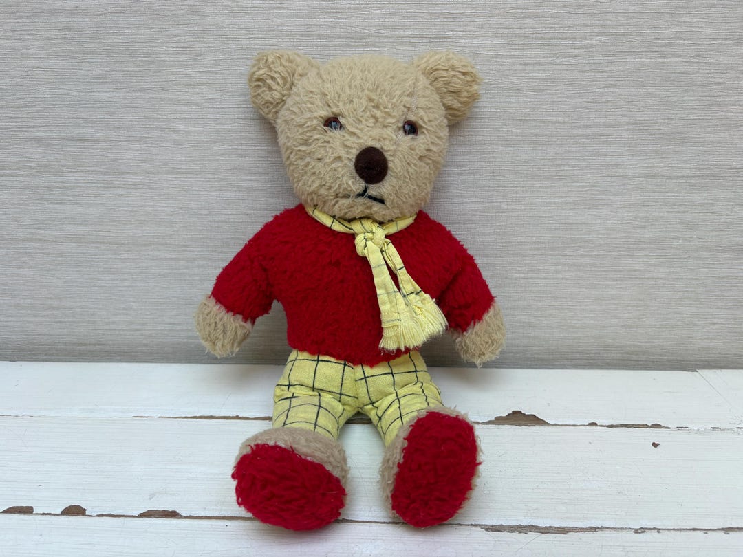 Vintage Rupert the Bear Collectable Teddy Bear Soft Toy 14" C 1950s ...
