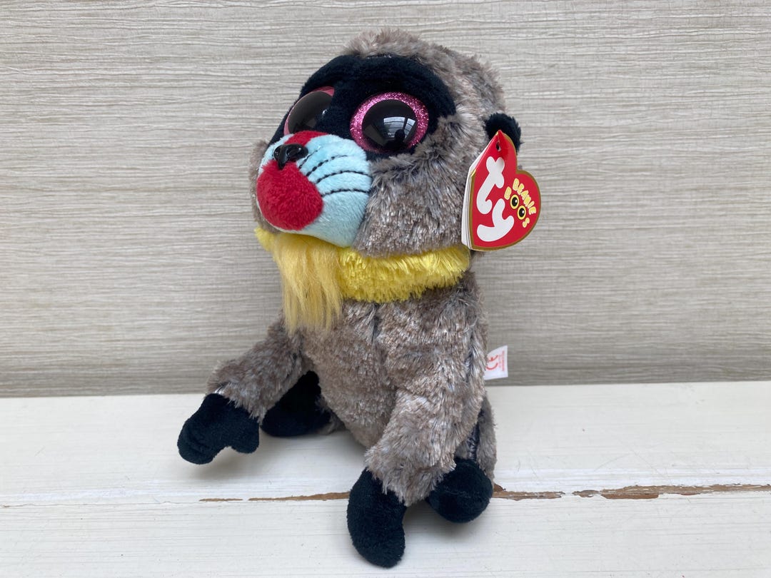 Ty Beanie Boos Wasabi the Baboon 18th May Soft Toy Plush Beanie With ...
