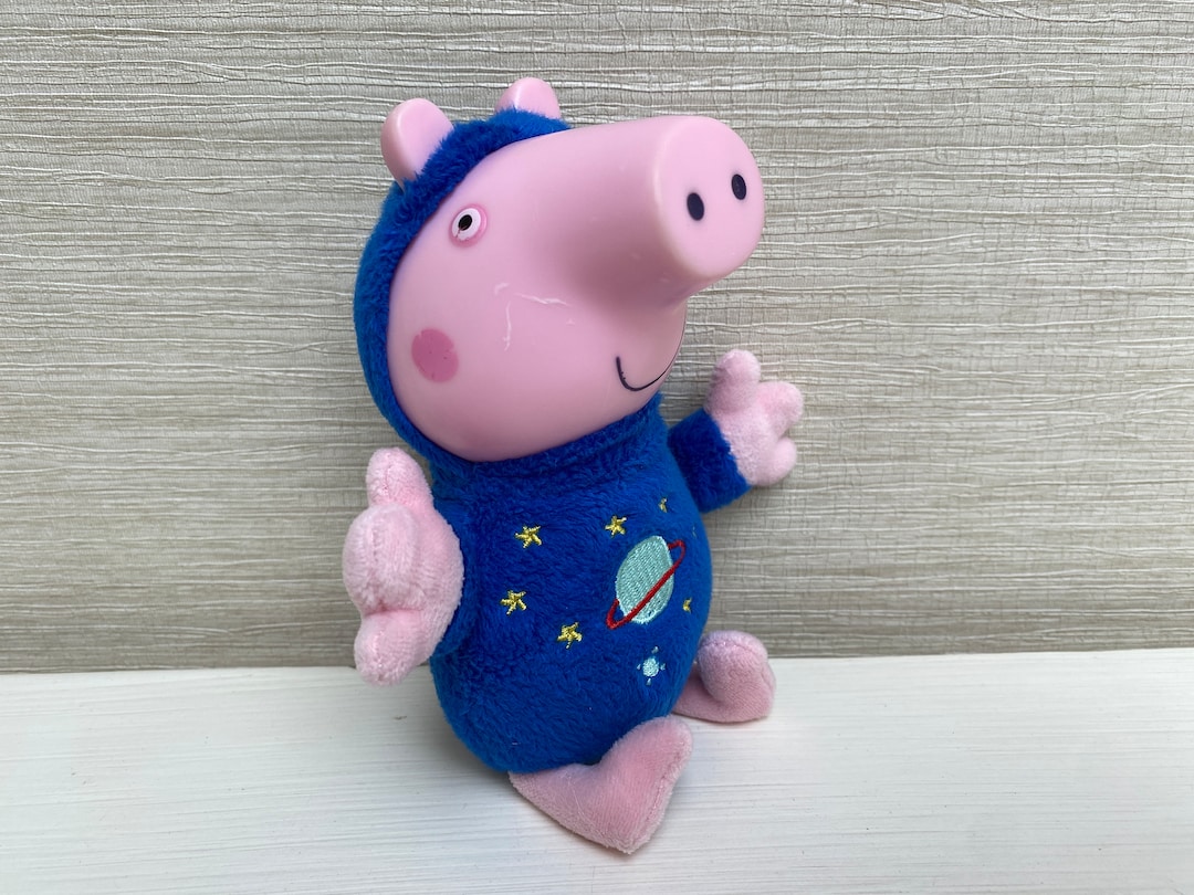 Peppa Pig Soft Toy With Plastic Pink Head - Blue Space Outfit 6 ...
