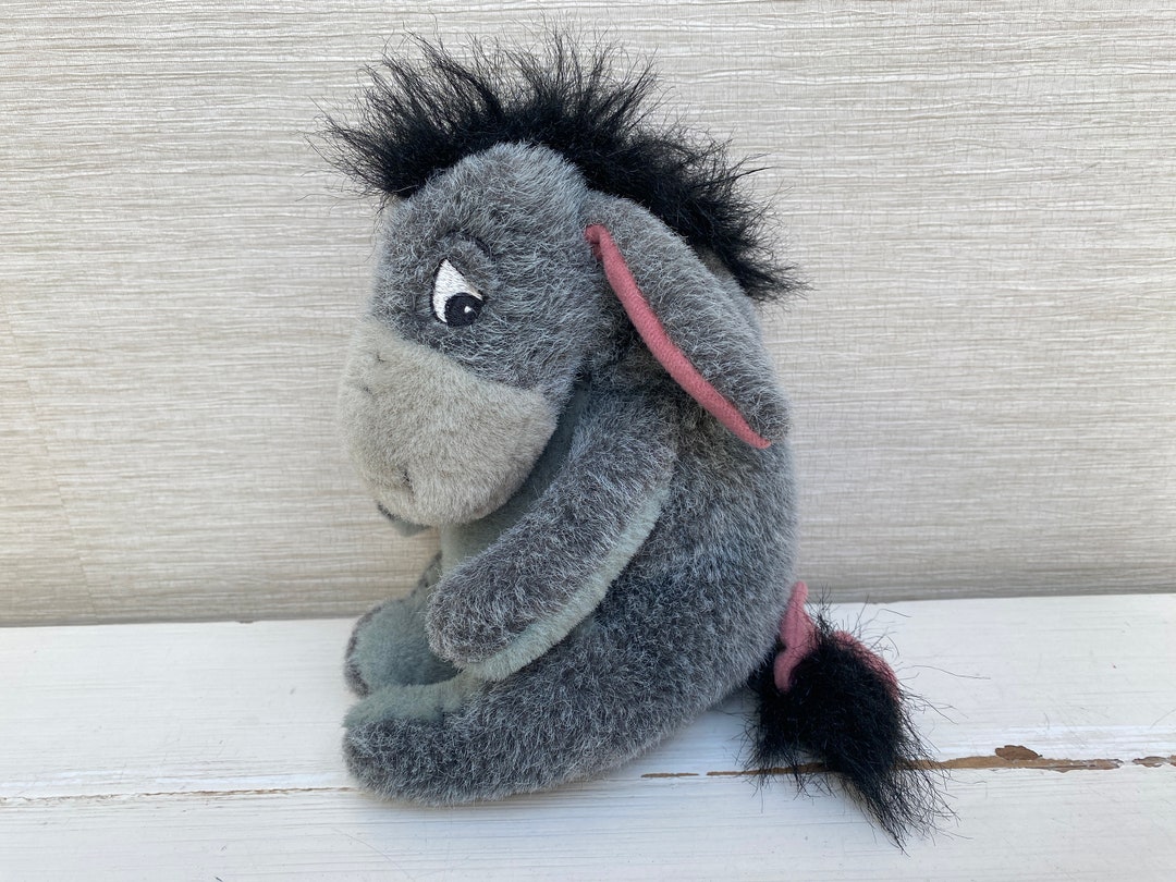 Vintage Walt Disney World Eeyore Vintage 7 Grey Plush Stuffed Animal ...