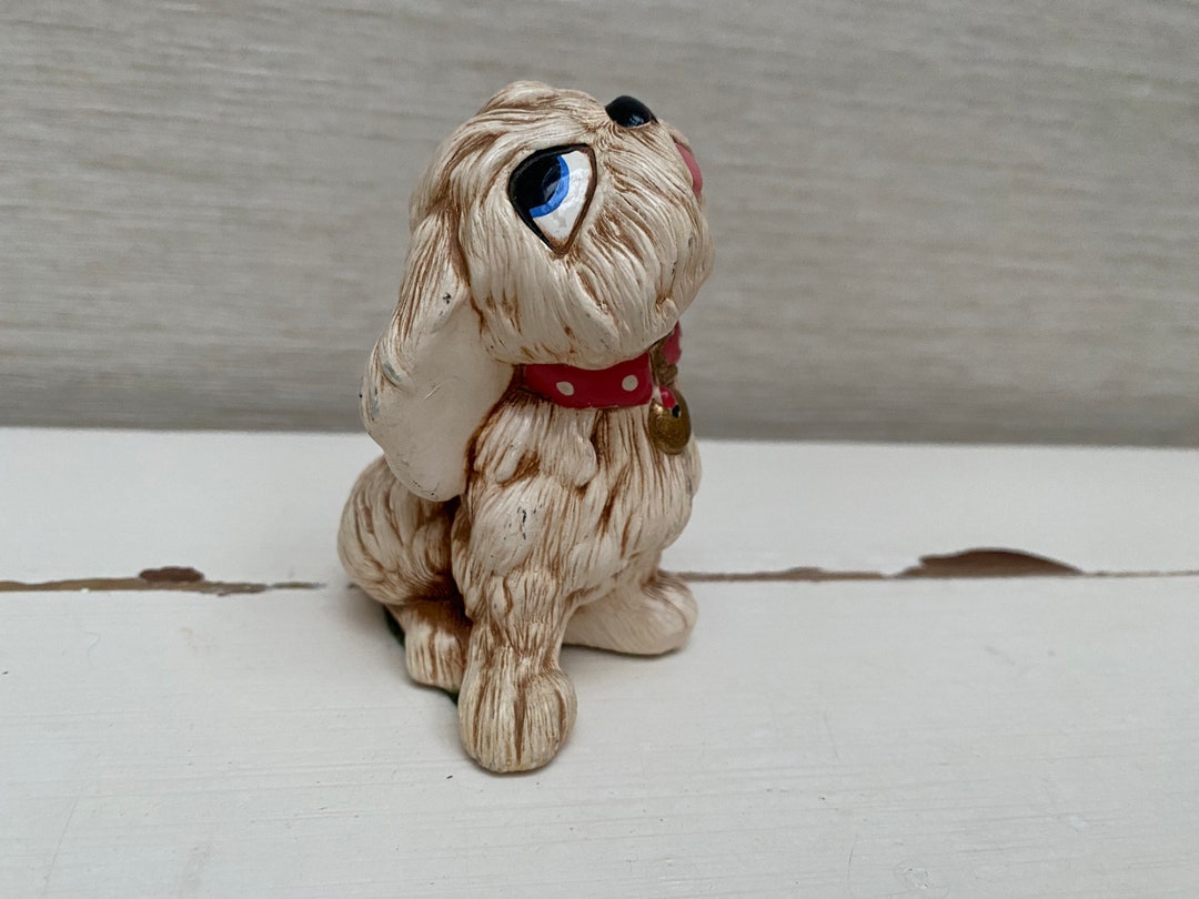 Pendelfin Tammy Puppy Dog Figure - Vintage Hand Painted Stonecraft ...