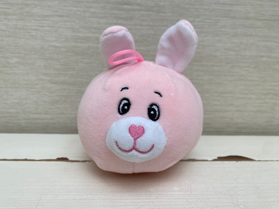 Kandytoys Squishy Soft Ball Switching Pink Rabbit Leopard Plush Ball ...