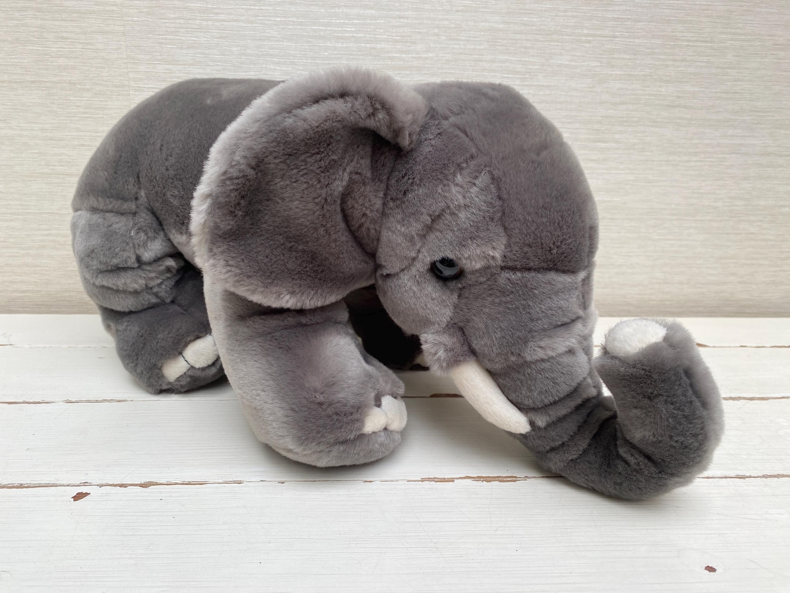 Keel Toys Large Grey Elephant Soft Toy Plush 17 X 8.5 - Etsy