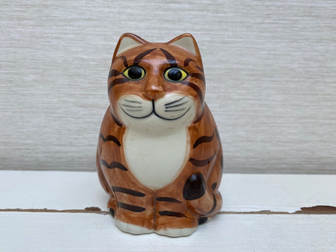 Vintage Quail George the Ginger Cat Ceramic Ornament - Etsy UK