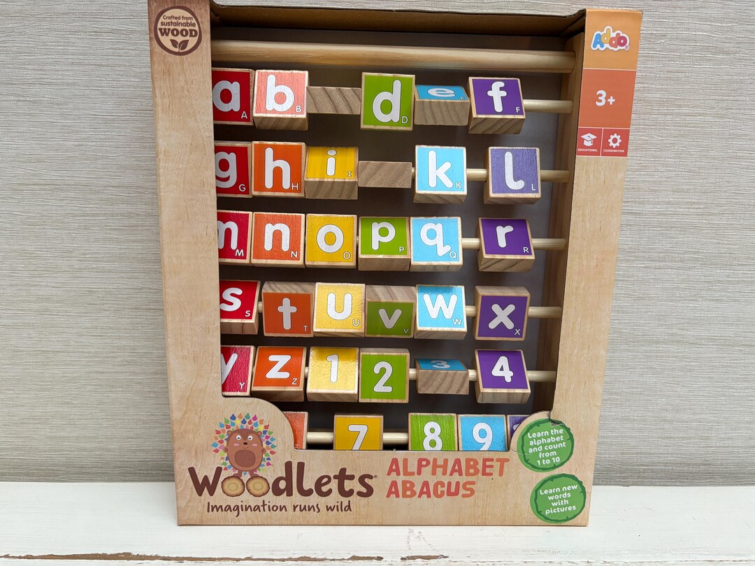 Woodlets Alphabet Abacus- New in Box - Etsy