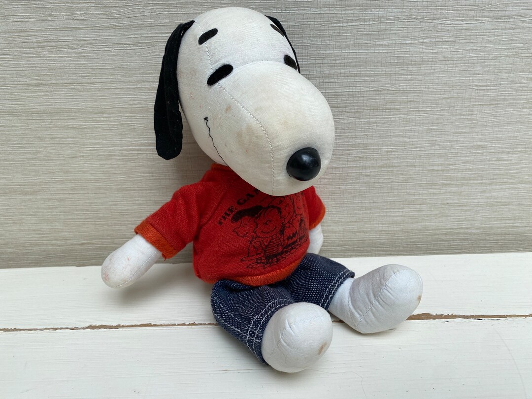 Vintage 1968 Snoopy Soft Toy the Gangs All Here Soiled - Etsy
