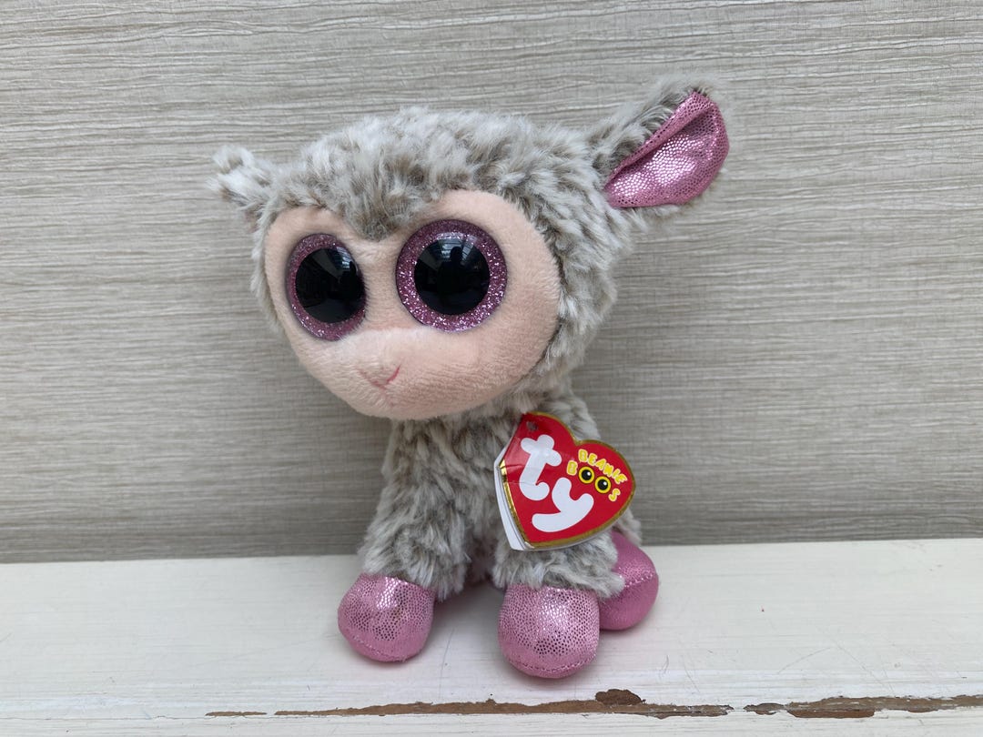 Ty Beanie Boos Dixie the Lamb 10th December Soft Toy Plush Beanie With ...