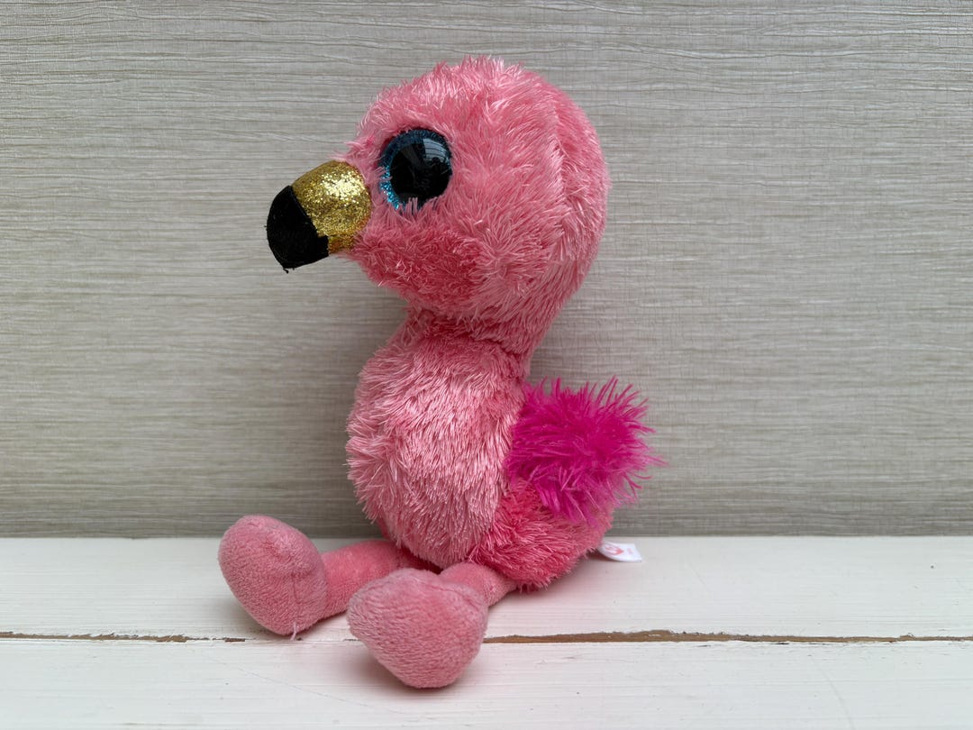 Ty Beanie Boos GILDA THE FLAMINGO 6"plush Soft Toy Sparkly Eyes - Etsy