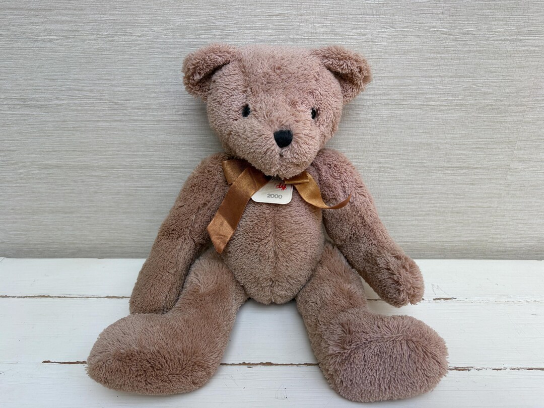 Vintage Hermann Teddy 2000 Soft Toy Plush Teddy Bear Germany 15" With ...