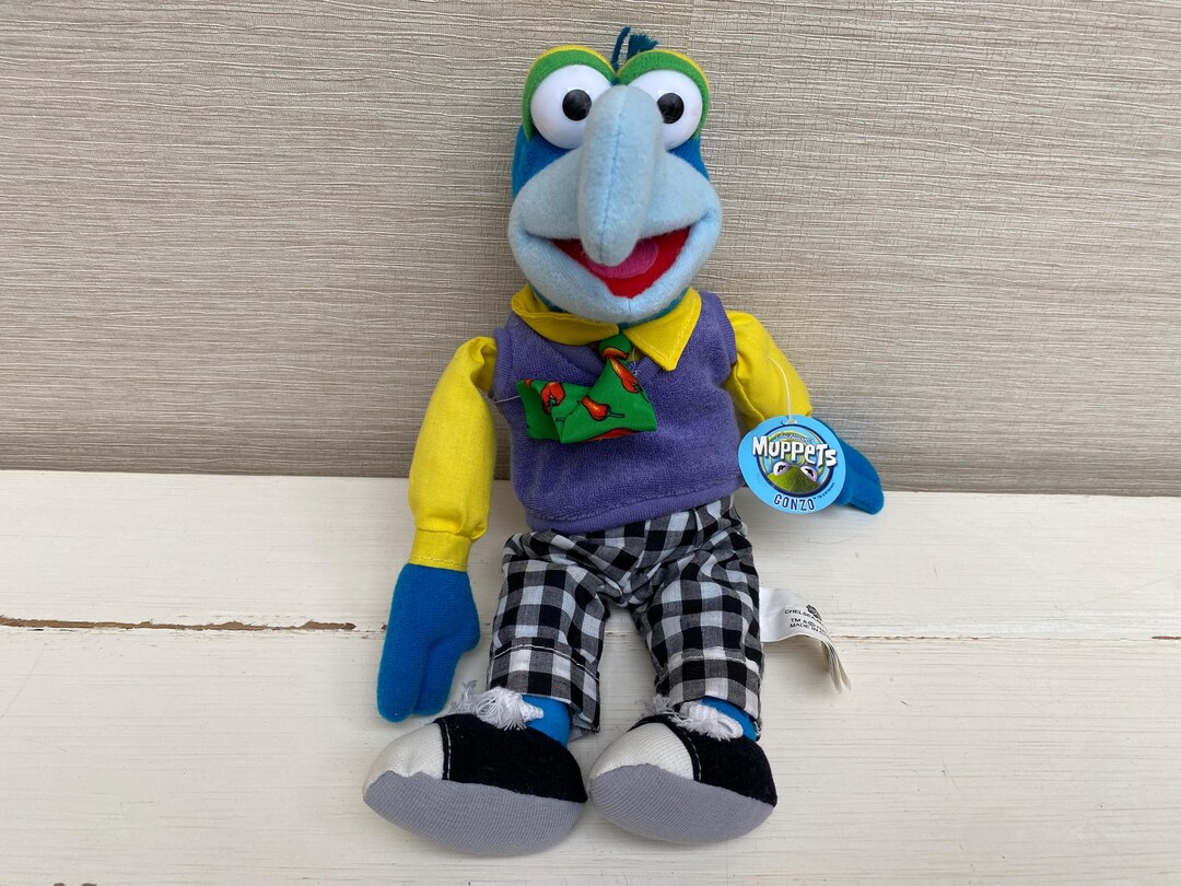 Vintage Gonzo Soft Toy Plush 12 the Muppets Jim Henson With Tag - Etsy