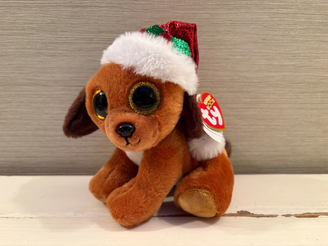 Ty Beanie Boos Howlidays Puppy Dog Christmas 6"plush Soft Toy Sparkly ...