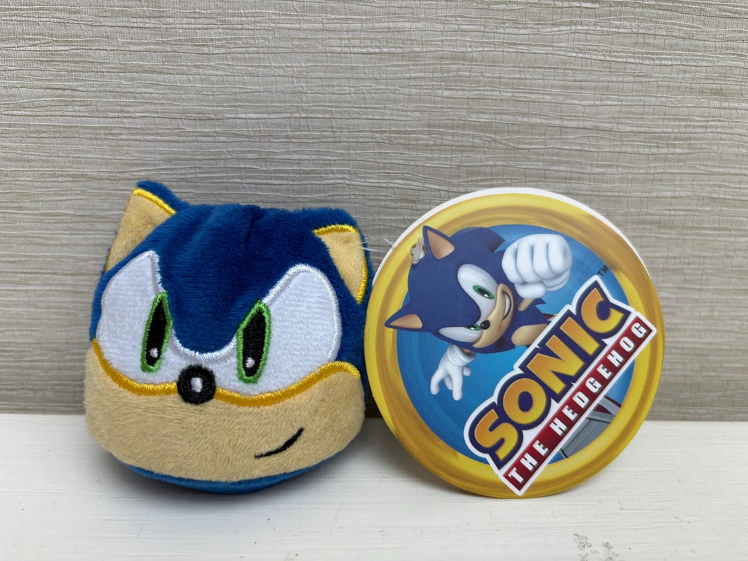 Sonic the Hedgehog Plush Squishy Ball Soft Toy Sega 3 NEW With Tag - Etsy