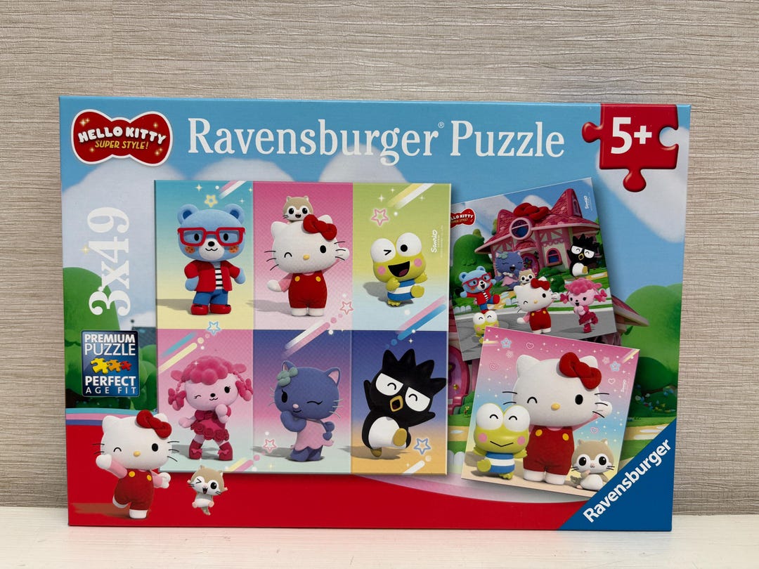 Hello Kitty Super Style Ravensburger Children's Jigsaw Puzzle 3 X 49 ...