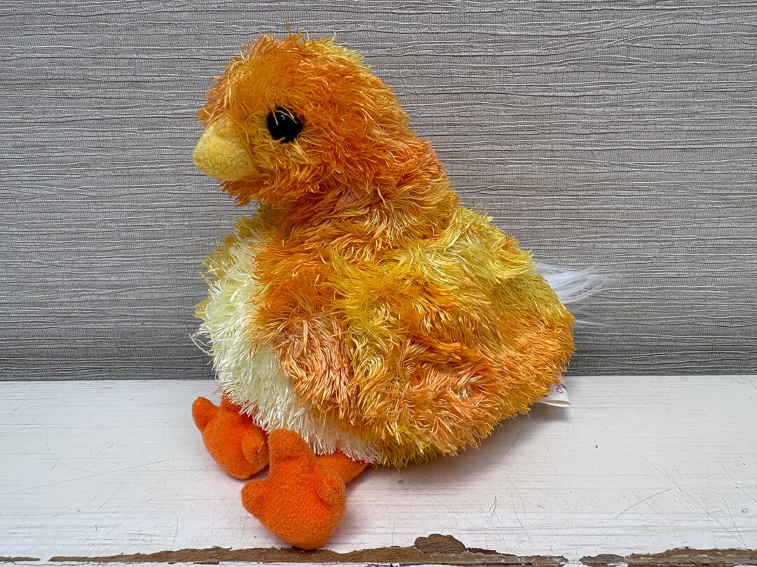 TY Beanie Babies Chickie the Yellow and Orange Chicken 2001 Vintage ...