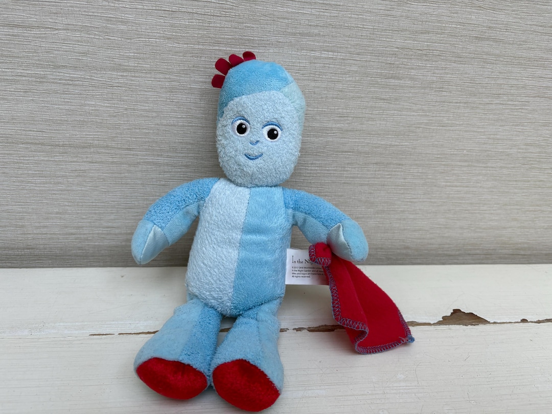 In the Night Garden Iggle Piggle Plush 10 With Blanket Soft Toy 2017 - Etsy
