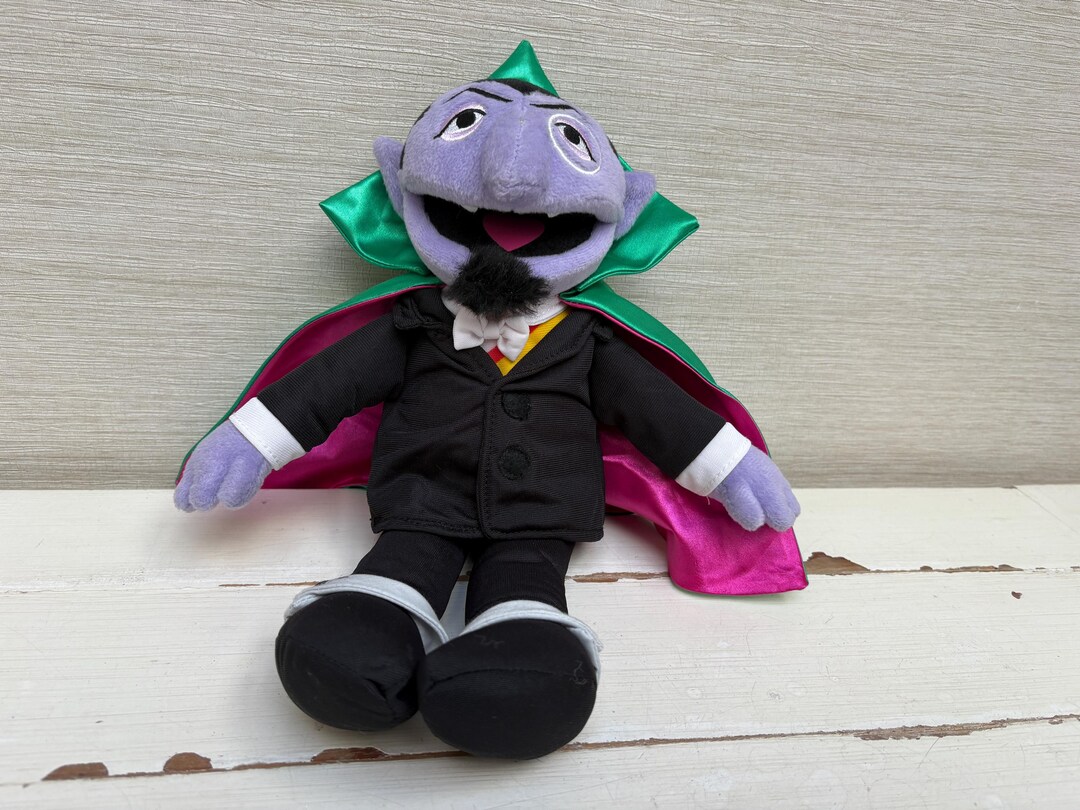 Sesame Street the Count Von Count 13" Plush Doll Dracula Vampire Soft ...