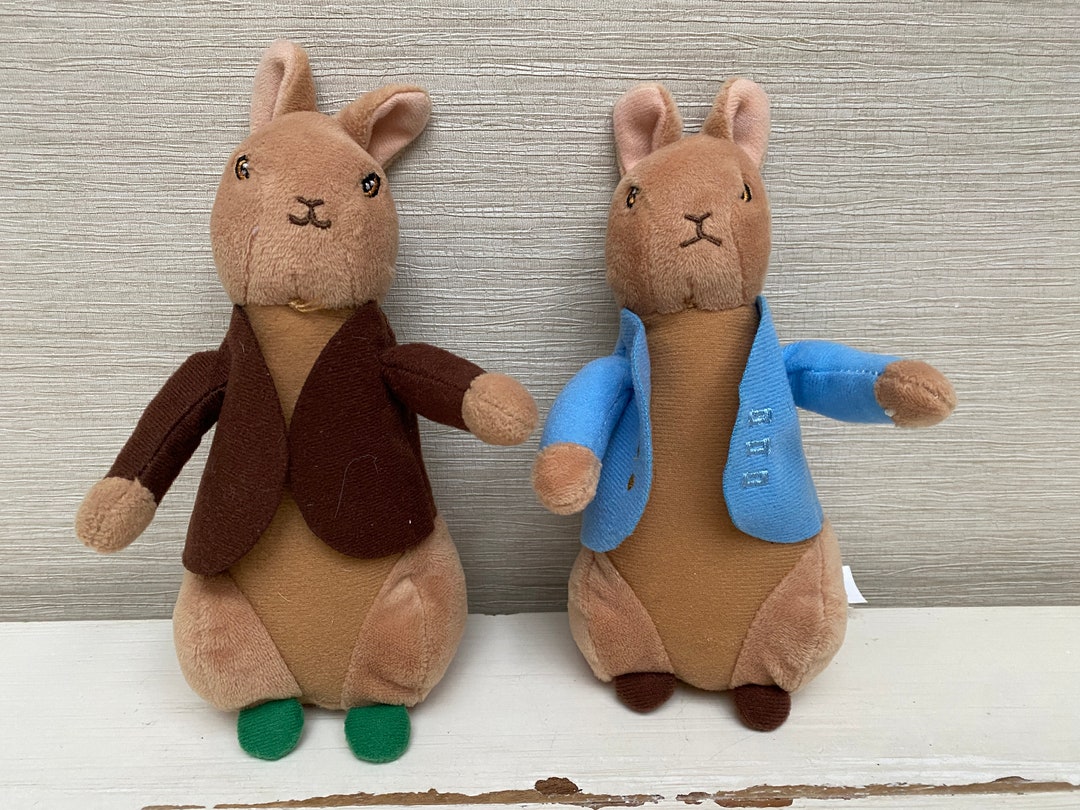 Pair of Rabbit Soft Toys the World of Beatrix Potter Small Soft Toys ...