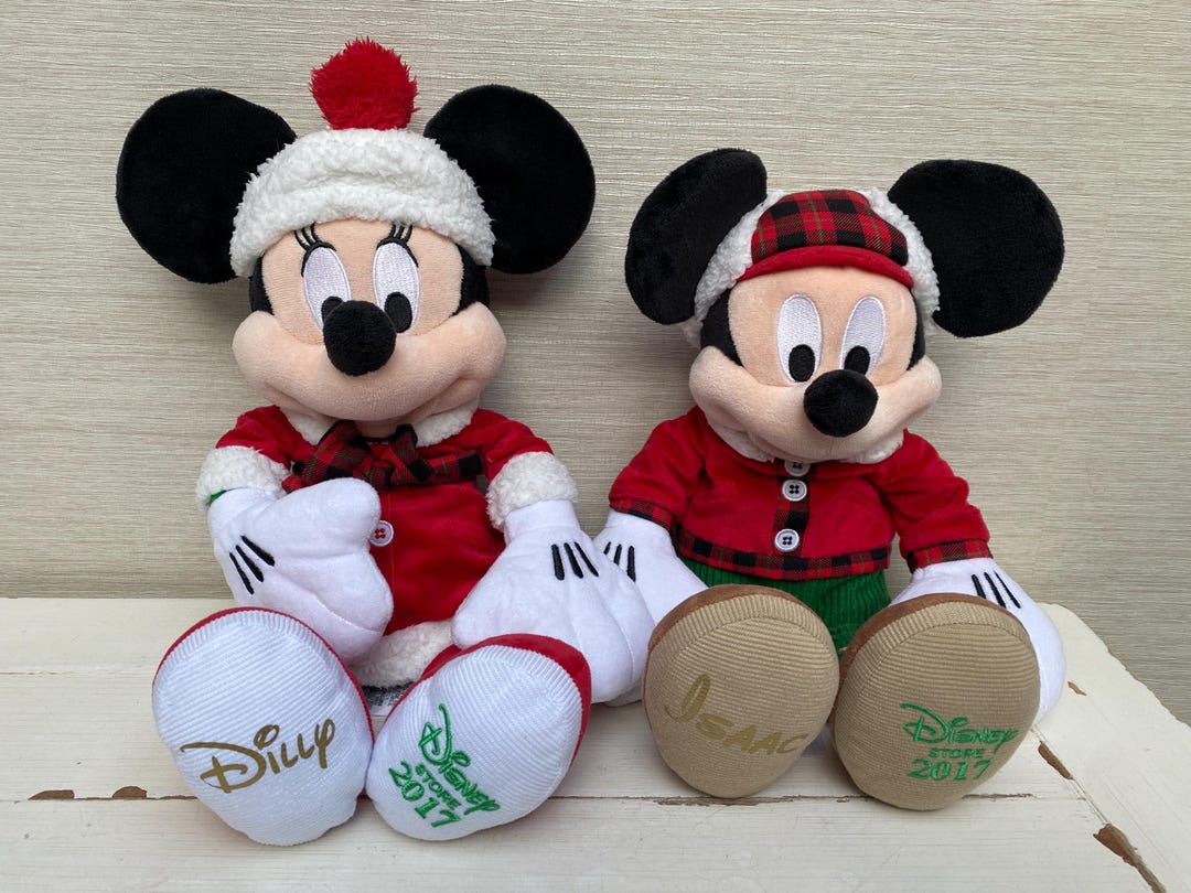 Mickey and Minnie Mouse Personalised Soft Toys Disney Store - Various ...