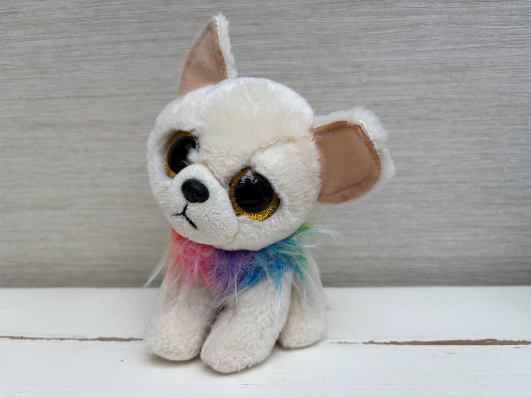 Ty Beanie Boos Chewey Chihuahua Multicolored Collar - Soft Toy Plush ...