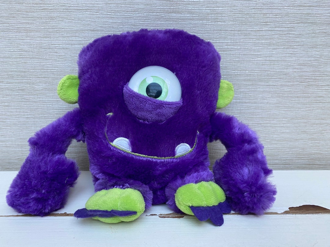 Rare Keel Toys Monsterous Purple and Green One Eyed Monster Soft Toy ...