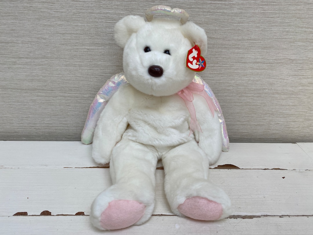 TY the Beanie Buddies Collection 1999 Halo the Bear Beanie Baby Soft ...