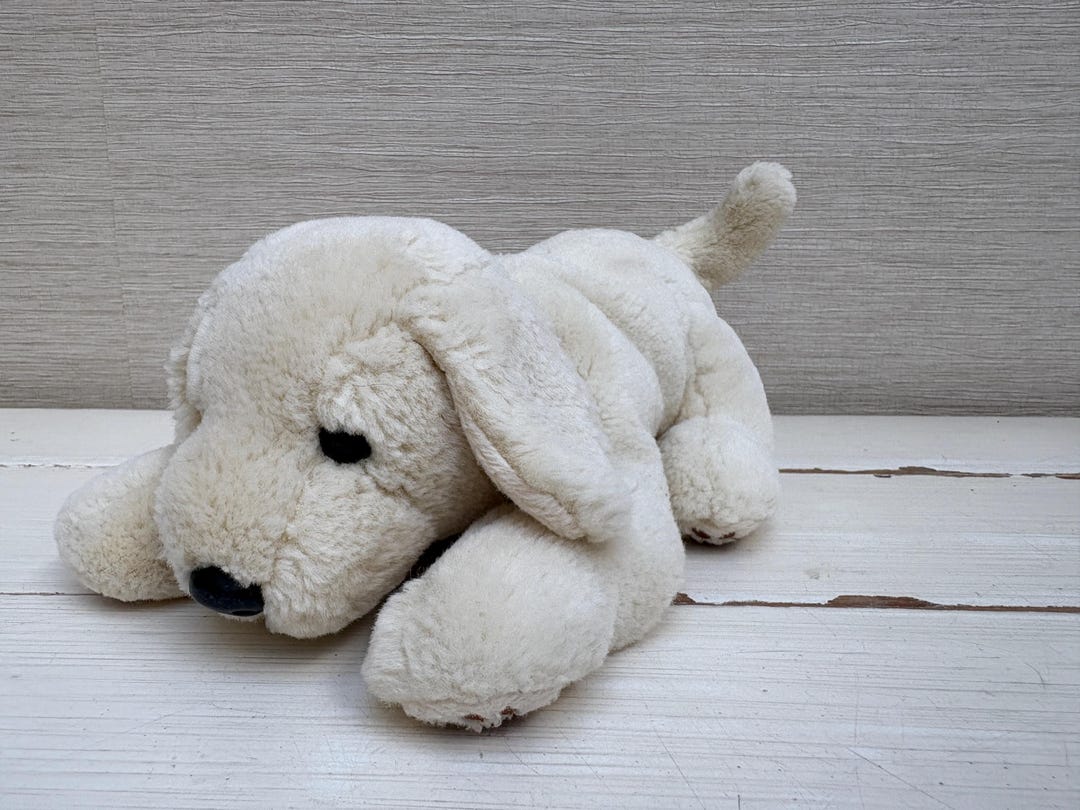 ANDREX Puppy Dog Golden Labrador Soft Toy Plush 8" Gold Collar - Dog ...