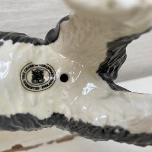 Vintage Heredities Charm of Creamware Old English Sheepdog Dog Figurine ...