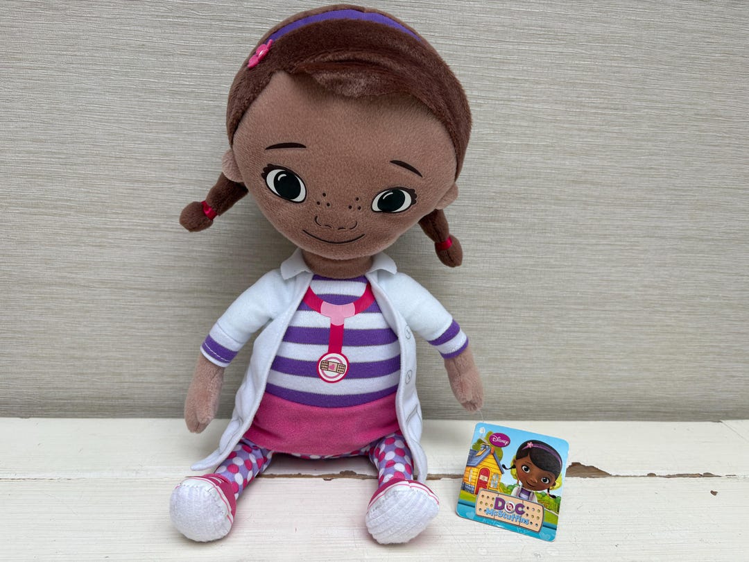 Disney Junior Doctor Doc Mcstuffins Hallie Beanbag Plush Stuffed Toy ...