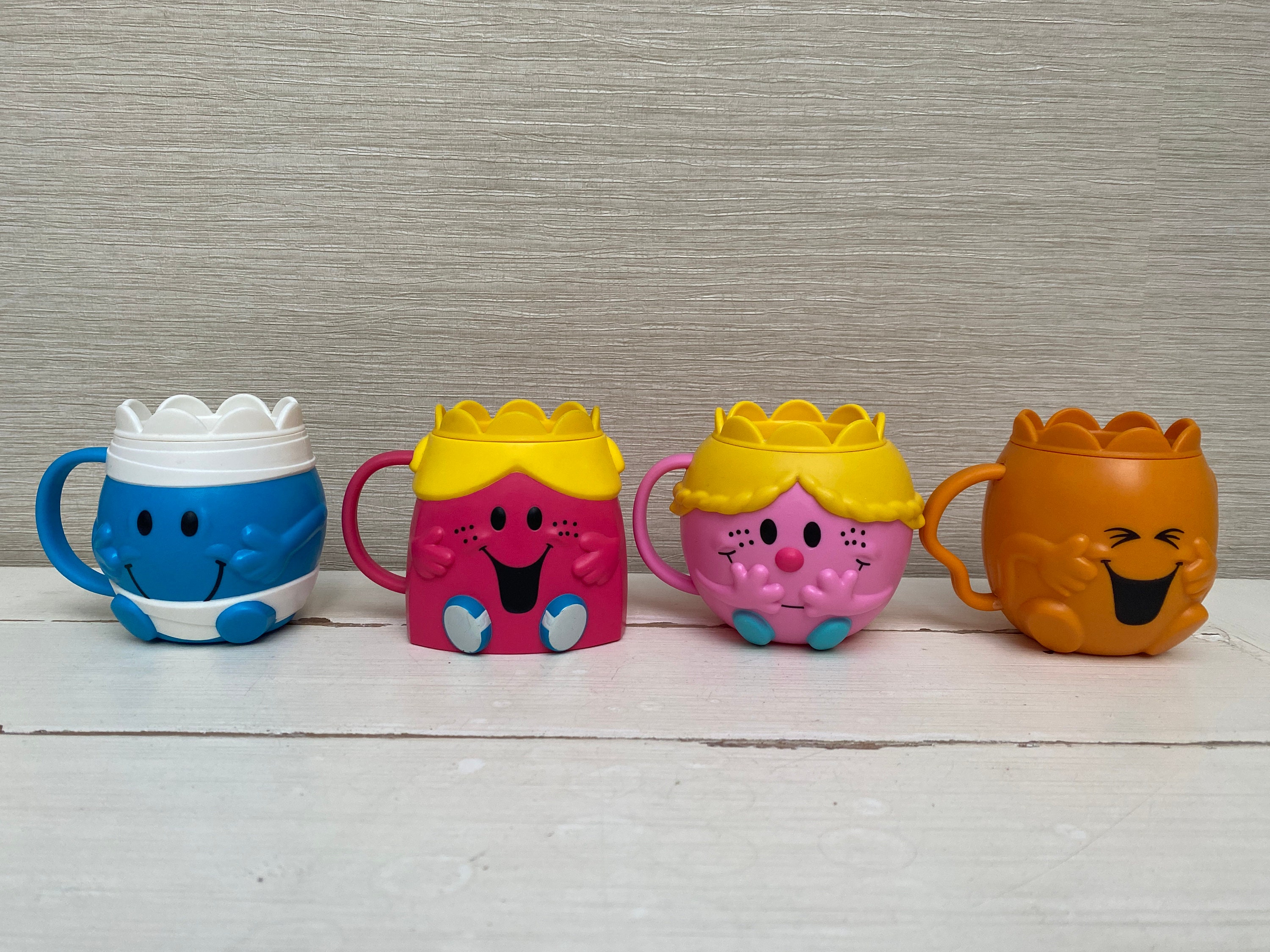 Mcdonalds Happy Meal Toy Mr Men Little Miss Small Plastic Cups - Etsy ...