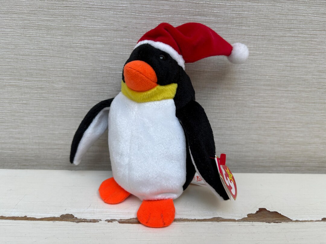TY Beanie Babies Zero the Penguin Vintage 1998 Beanie Soft Toy Plush 7 ...