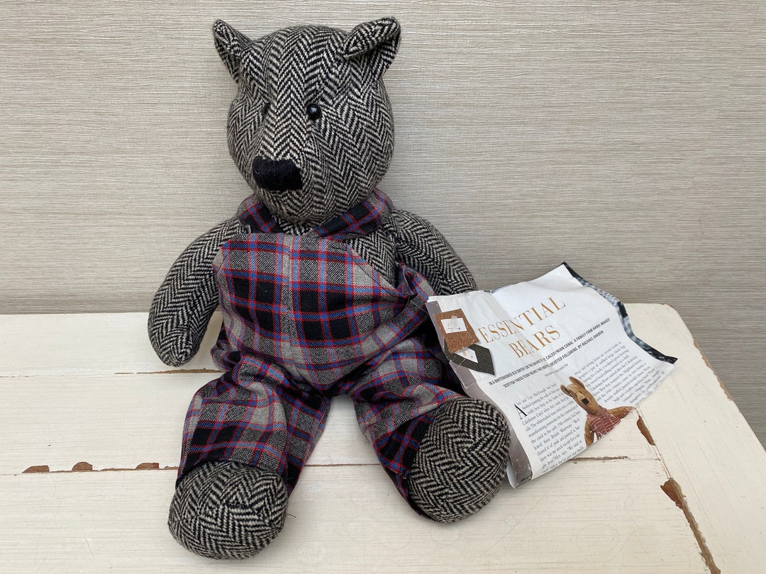 Caledonian Bears - Wee Jock - Hand Made Scottish Tweed Teddy Bear 16 ...