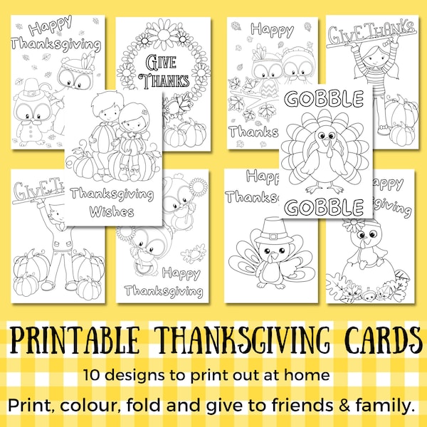 Thanksgiving Cards - Etsy