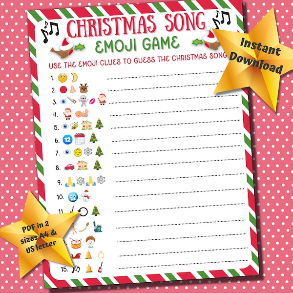 Emoji Christmas Songs - Etsy
